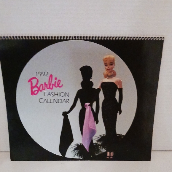 Mattel | Office | 992 Barbie Fashion Calendar With Black Dress | Poshmark